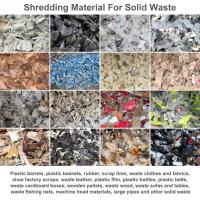 China Tracked Mobile Waste Shredder High Torque 2000mm Blade Customizable for Solid and Soft Materials for sale
