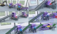 China Tracked Mobile Waste Shredder High Torque 2000mm Blade Customizable for Solid and Soft Materials for sale
