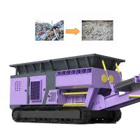 China 55 kW Tracked Mobile Shredder High Efficiency Low Energy Multifunctional Waste Processing Machine for sale