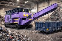 China 55 kW Tracked Mobile Shredder High Efficiency Low Energy Multifunctional Waste Processing Machine for sale