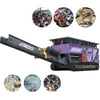 China 55 kW Tracked Mobile Shredder Double Shaft Design 360 Steering for Efficient Waste Processing for sale