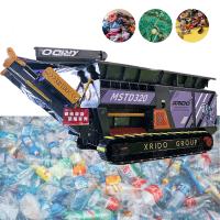 China Tracked Mobile Shredder 55 kW Double Shaft 360° Steering for Efficient Waste Processing for sale
