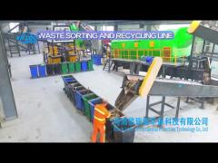 Equipamento de triagem de resíduos urbanos Tambor Trommel Máquina de triagem Linha de triagem de resíduos para reciclagem