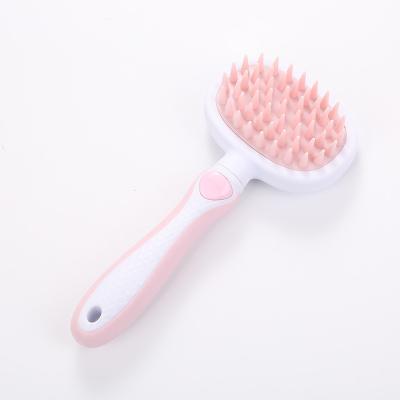 China Soft Tooth Dog Massage Brush 92g 19.5*9*5cm Cat Grooming Brush Comb for sale