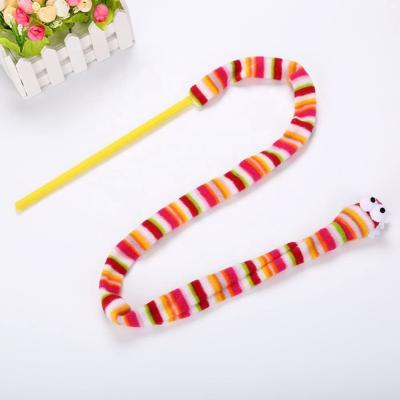 Cina Bacchetta rosa vocale 113cm del rompicapo di Cat Pet Toys Cat Feather del serpente in vendita