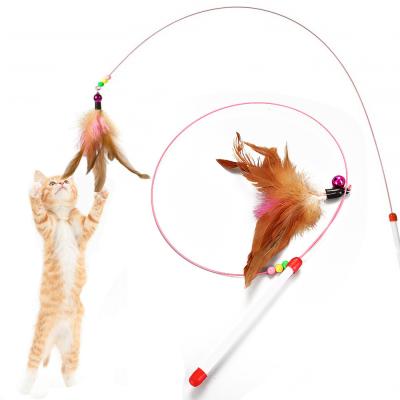 Cina Bacchetta del rompicapo di Hallupets Cat Pet Toys Cat Feather in vendita