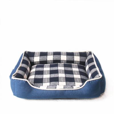 China Warm Zacht van de de Hondmat 740g van het Roostervierkant van de het Huiskennel Binnen van het het Nestcomfort de hondbed Te koop