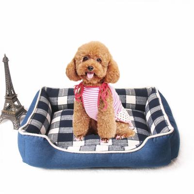 China Warm Zacht van de de Hondmat 740g van het Roostervierkant van de het Huiskennel Binnen van het het Nestcomfort de hondbed Te koop