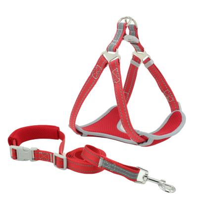 China Mesh Reflective Leash And Collar respirável ajustou o jogo da coleira de cão e da trela do grupo da tração da correia da caixa à venda