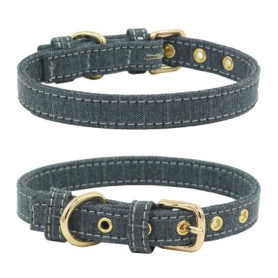 中国 注文の二重層の縫うキャンバスのドッグ カラーの鎖の馬具セットの耐久財 販売のため