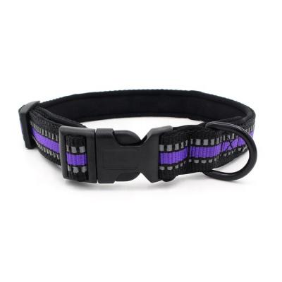 Cina Il neoprene che allinea il guinzaglio del collare di cane ha messo il collare riflettente del fermaglio del rilascio rapido della tessitura con il guinzaglio del cane dell'insieme della fune traente in vendita