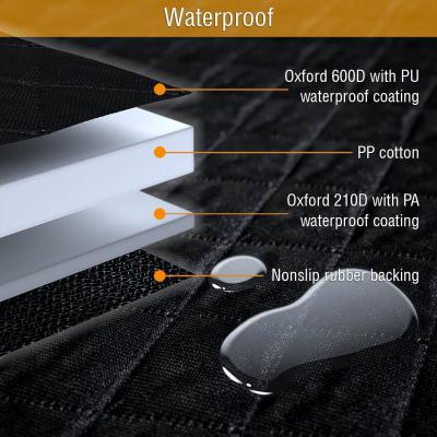 Cina Copertura di sedile posteriore montata su veicolo del cane Mat Black Waterproof 137*147cm in vendita