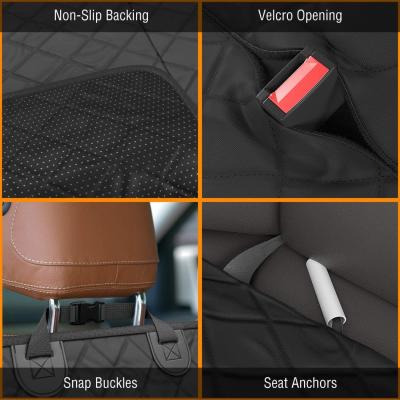 Cina Copertura di sedile posteriore montata su veicolo del cane Mat Black Waterproof 137*147cm in vendita