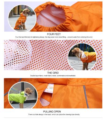 Cina Vestito riflettente respirabile caldo della pioggia del cane dell'impermeabile S-XXL del cane giallo di inverno in vendita
