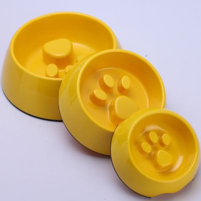 China Non Slip Slow Eating Cat Bowl Prevent Cat Food Splash Water Pet Slow feeder Puppy Bowl for sale
