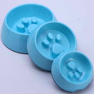 China Non Slip Slow Eating Cat Bowl Prevent Cat Food Splash Water Pet Slow feeder Puppy Bowl for sale