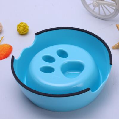 China Non Slip Slow Eating Cat Bowl Prevent Cat Food Splash Water Pet Slow feeder Puppy Bowl for sale