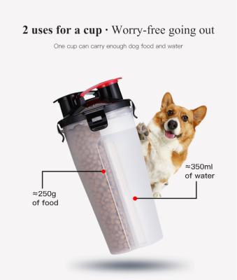 Cina Bottiglia di acqua portatile del cane della prova della perdita di viaggio dell'animale domestico di Hallupets per l'escursione della camminata in vendita