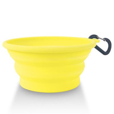 China 365ml 685ml Silicone Collapsible Dog Water Bowl For Outdoor Activities for sale