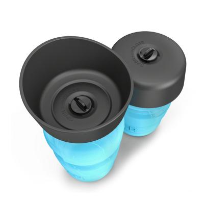 Cina Viaggio pieghevole BPA della bottiglia di acqua del cane di compressione dell'animale domestico di 18 Oz libero in vendita