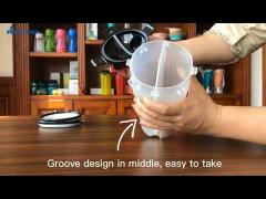 Portable 2 In 1 Dog Water Bottle With Silicone Folding Bowl Puppy Travel Water Bottle