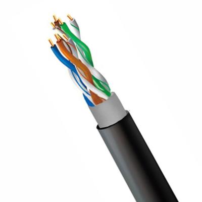 China 1000FT Cat5e FTP Outdoor PE 24AWG 100% Copper High Speed Network Cable for sale