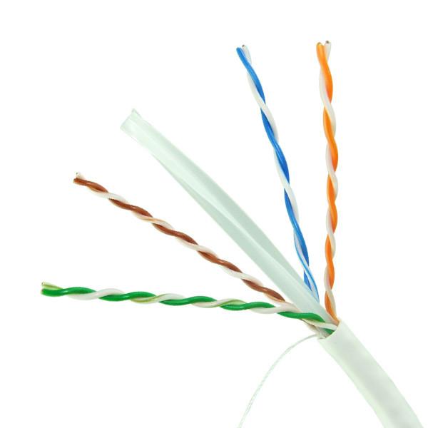 Quality CAT6 Ethernet Network UTP Cable 23AWG White PVC Plenum 500FT for sale