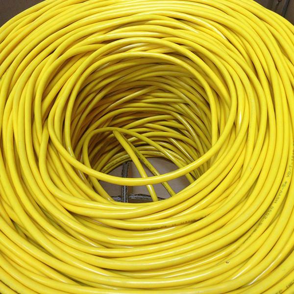 Quality CAT6 1000FT Unshielded Ethernet Cable 23AWG 4P Solid Yellow PVC for sale