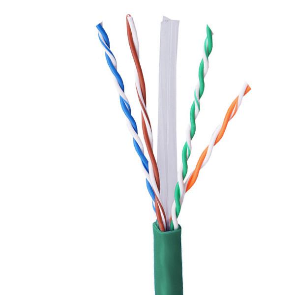 Quality Ethernet UTP CAT6 Cable 4 Pairs Green PVC Jacket Unshielded 1000FT for sale