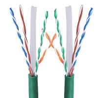 Quality Ethernet UTP CAT6 Cable 4 Pairs Green PVC Jacket Unshielded 1000FT for sale