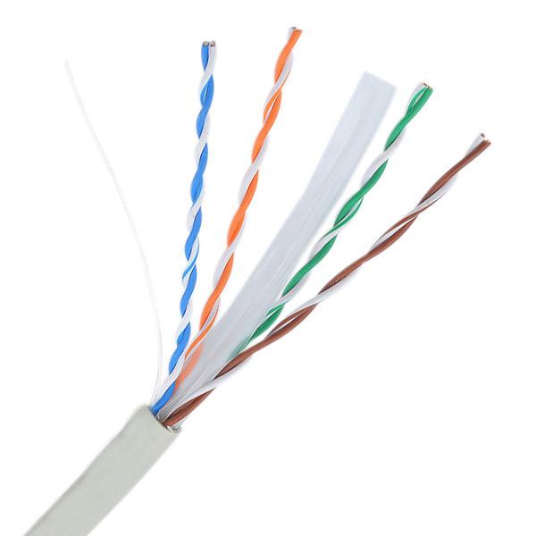 Quality CAT6 Ethernet Network UTP Cable 23AWG White PVC Plenum 500FT for sale