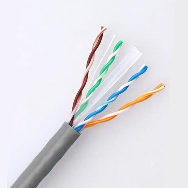 Quality Unshielded UTP High Speed CAT6 Cable 23AWG 4P Solid Grey 500ft 1Gbps 250MHz for sale