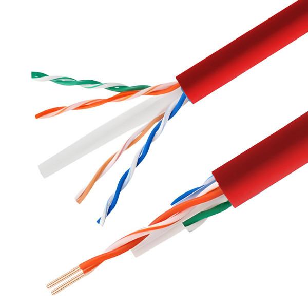 Quality 23AWG 250MHz Ethernet UTP CAT6 Cable 1Gbps Red PVC 500ft Network for sale