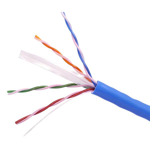 Quality 500ft CAT 6 Ethernet Cable 250MHz 23AWG 4 Pairs Blue Network Cable for sale