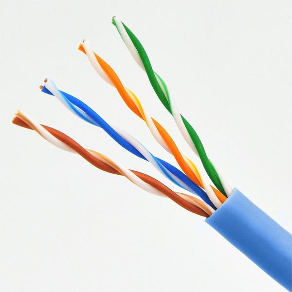 Quality 500ft CAT 6 Ethernet Cable 250MHz 23AWG 4 Pairs Blue Network Cable for sale