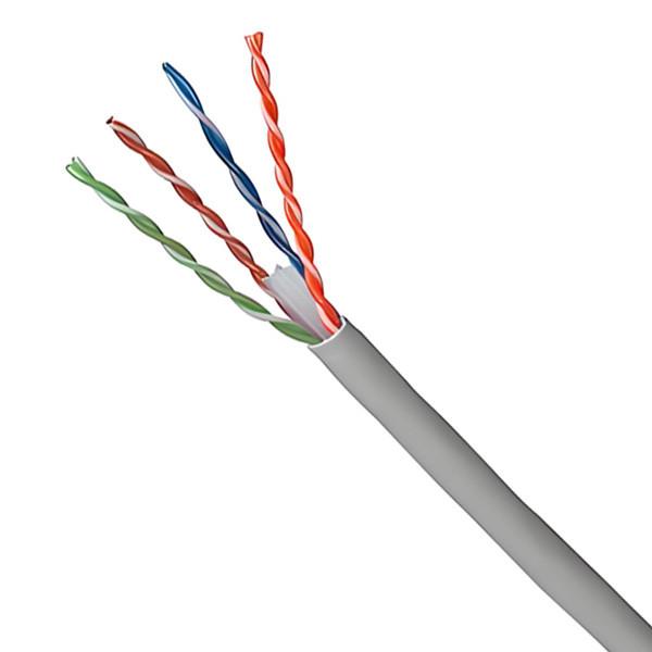 Quality Grey PVC Ethernet Cable 1000FT UTP CAT6 Cable 1Gbps High Speed for sale