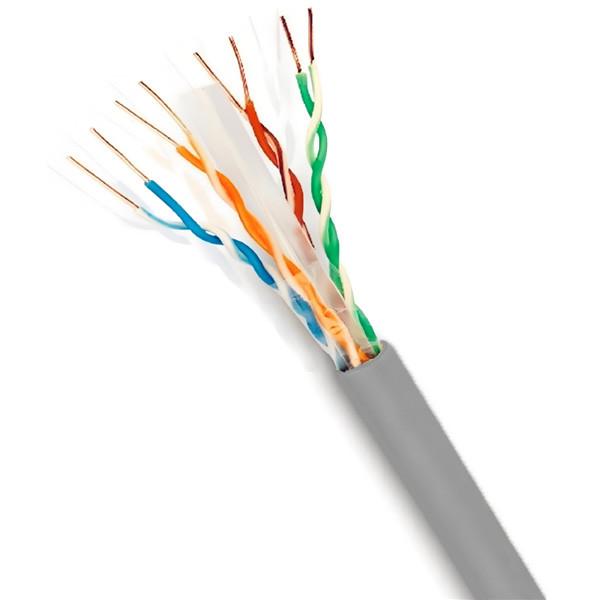 Quality Grey PVC Ethernet Cable 1000FT UTP CAT6 Cable 1Gbps High Speed for sale