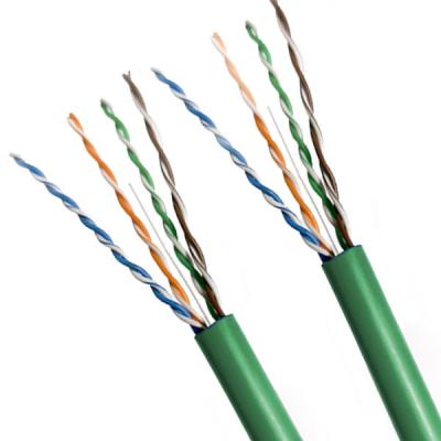 Quality LSZH UTP 100MHz 24 AWG Cat 5e Cable 1000ft Green High Sped Network Cable for sale