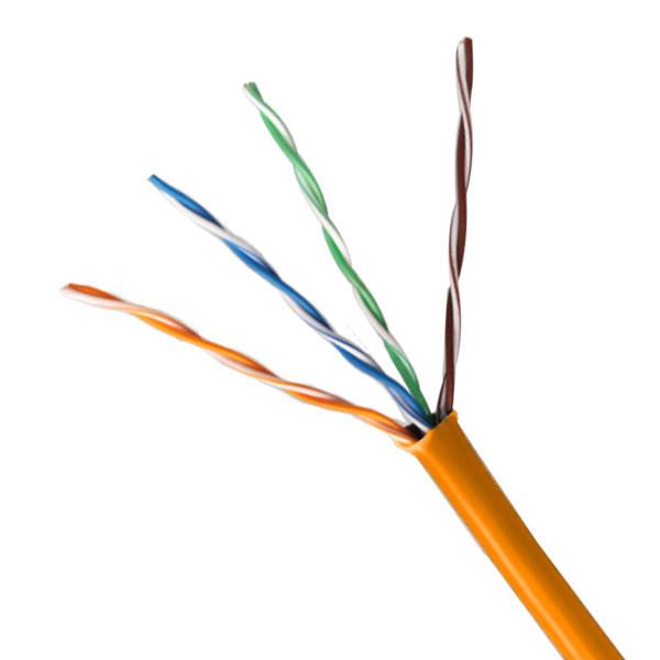 Quality Lan UTP CAT5E Cable CM Plenum Cable 24AWG 100MHz Copper Stable Data Transfer 1000ft for sale