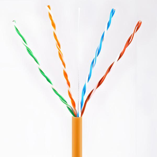 Quality Lan UTP CAT5E Cable CM Plenum Cable 24AWG 100MHz Copper Stable Data Transfer for sale