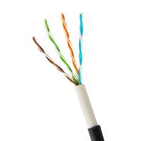 Quality 24AWG Cat5e 1000Ft UTP Outdoor PVC+LDPE Plenum Cable Solid Copper for sale