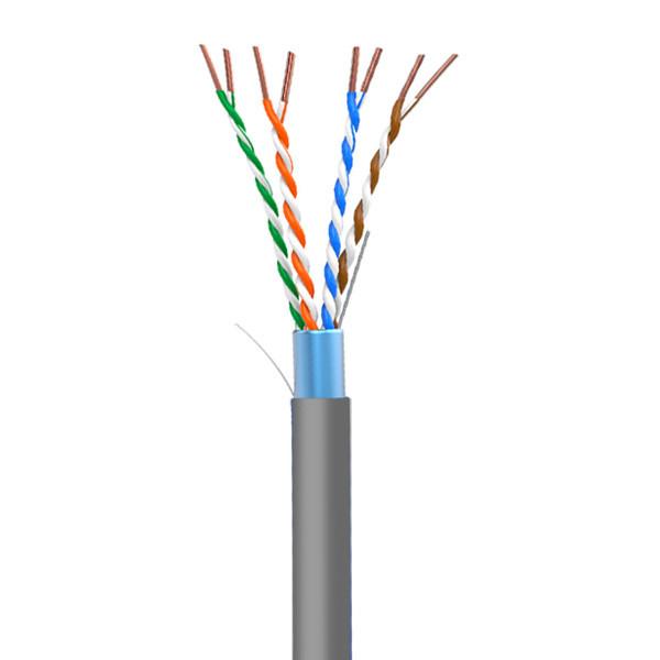 Quality 0.47mm Copper Grey Jacket 1000Ft Cat5e FTP LSZH Network Cable for sale
