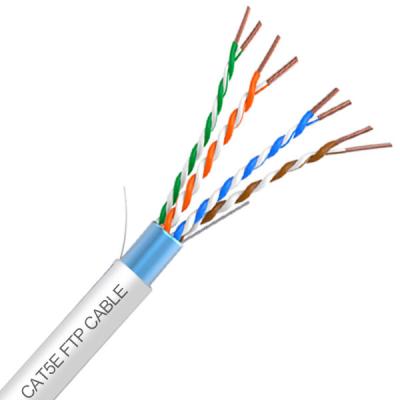 Quality CAT5E FTP White LSZH Cable Jacket 24AWG 100% Copper Pass Fluke for sale