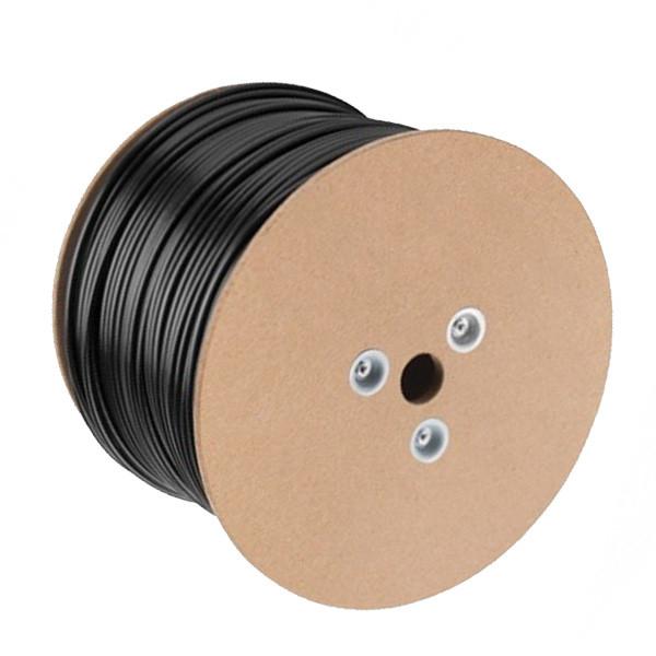 Quality Outdoor FTP CAT5E Cable PE Jacket Cable 0.45mm Solid Copper With Black 1000FT for sale