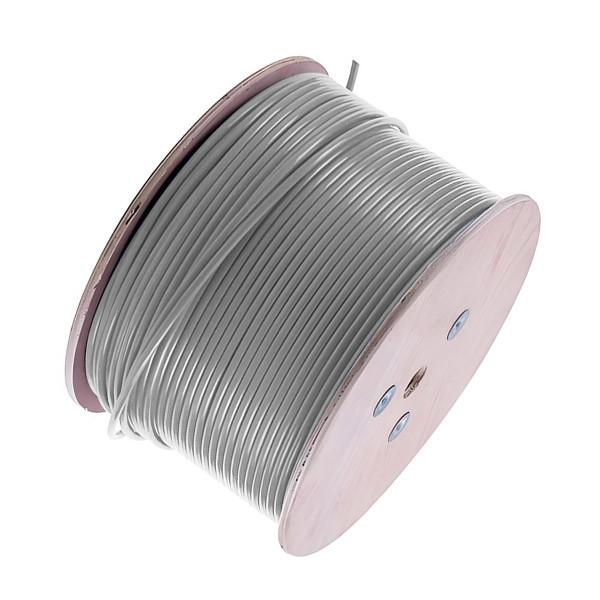 Quality 1000FT CAT5E SFTP 24AWG 100MHz Grey PVC Jacket High Speed Shielded Lan Cable for sale
