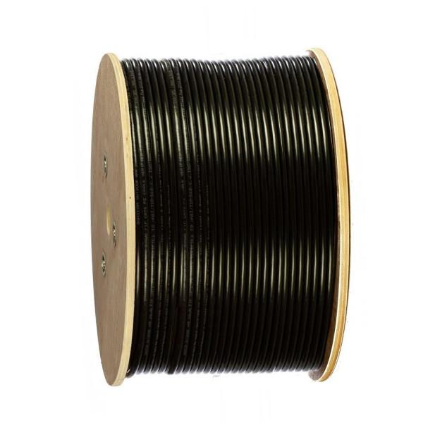 Quality Black Cat6 FTP 23AWG Outdoor PE Jacket Network Cable Extend To 550MHZ 1000FT for sale