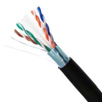Quality 1000ft CAT6 FTP Outdoor PE 0.570mm Solid Copper Network Lan Cable for sale
