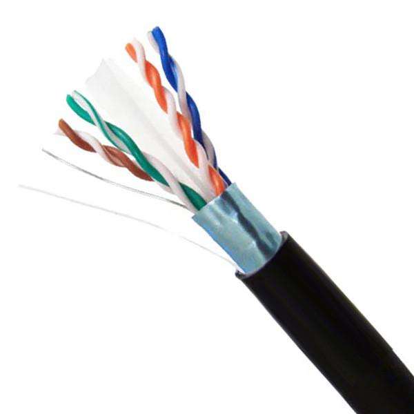 Quality 1000ft CAT6 FTP Outdoor PE 0.570mm Solid Copper Network Lan Cable for sale