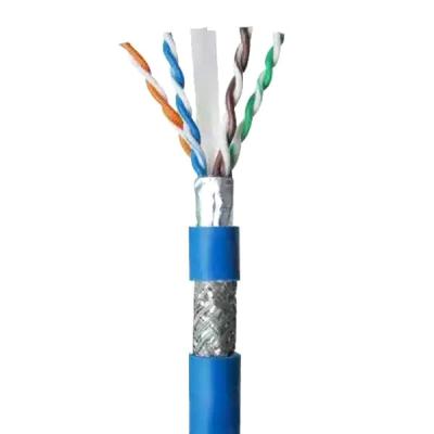 Quality LSZH SFTP CAT6 Cable 23AWG 250MHz 1000FT Ethernet Blue Network Cable for sale