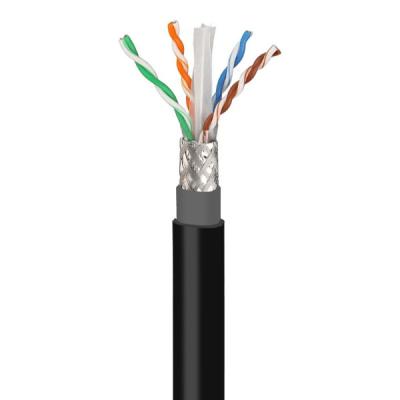 Quality Outdoor PVC+PE SFTP CAT6 Cable 1000FT 23AWG Solid Copper High Speed Ethernet for sale